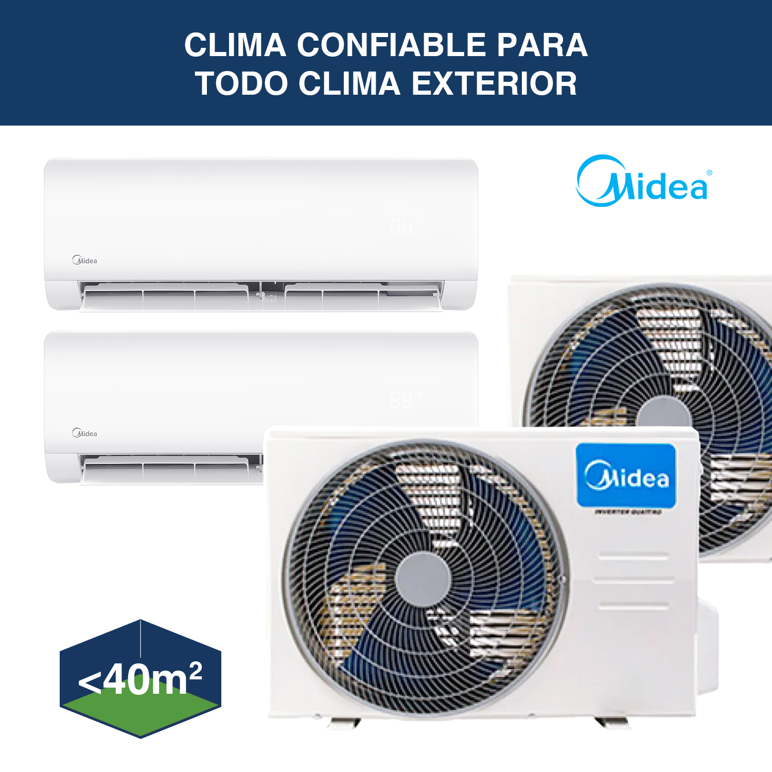 AIRE ACONDICIONADO SPLIT 1X12000 BTU + 1X9000 BTU XTREME DURA – Airemanía